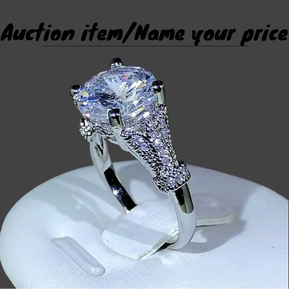 Exclusively Fancy | Jewelry | Auction 925 Sterling Silver Large Round ...